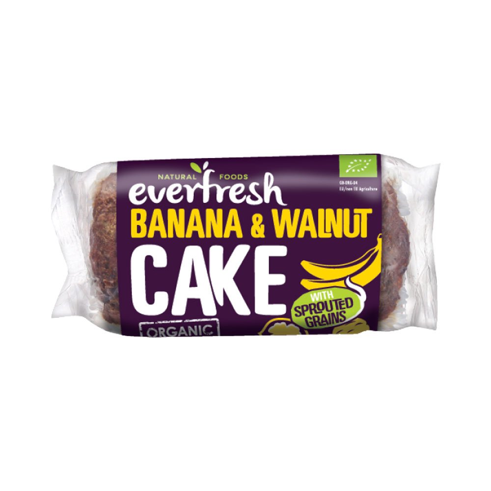 Everfresh - Banana & Walnut Cake (Organic) 有機香蕉合桃蛋糕 | Live zero